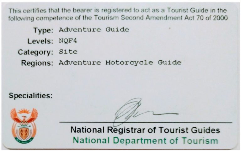 tourist guide badge 2-001 - Ride Down South